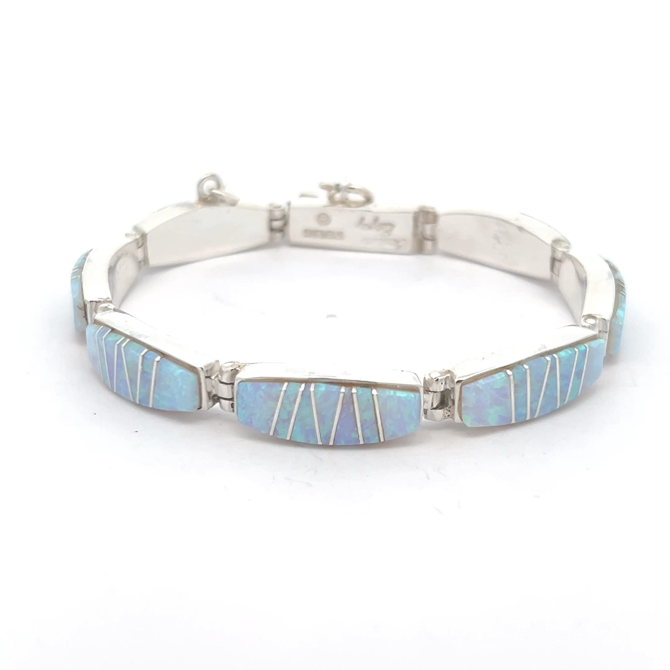 Treasures of the Southwest: Calvin Begay Fire and Ice Opal Sterling ...