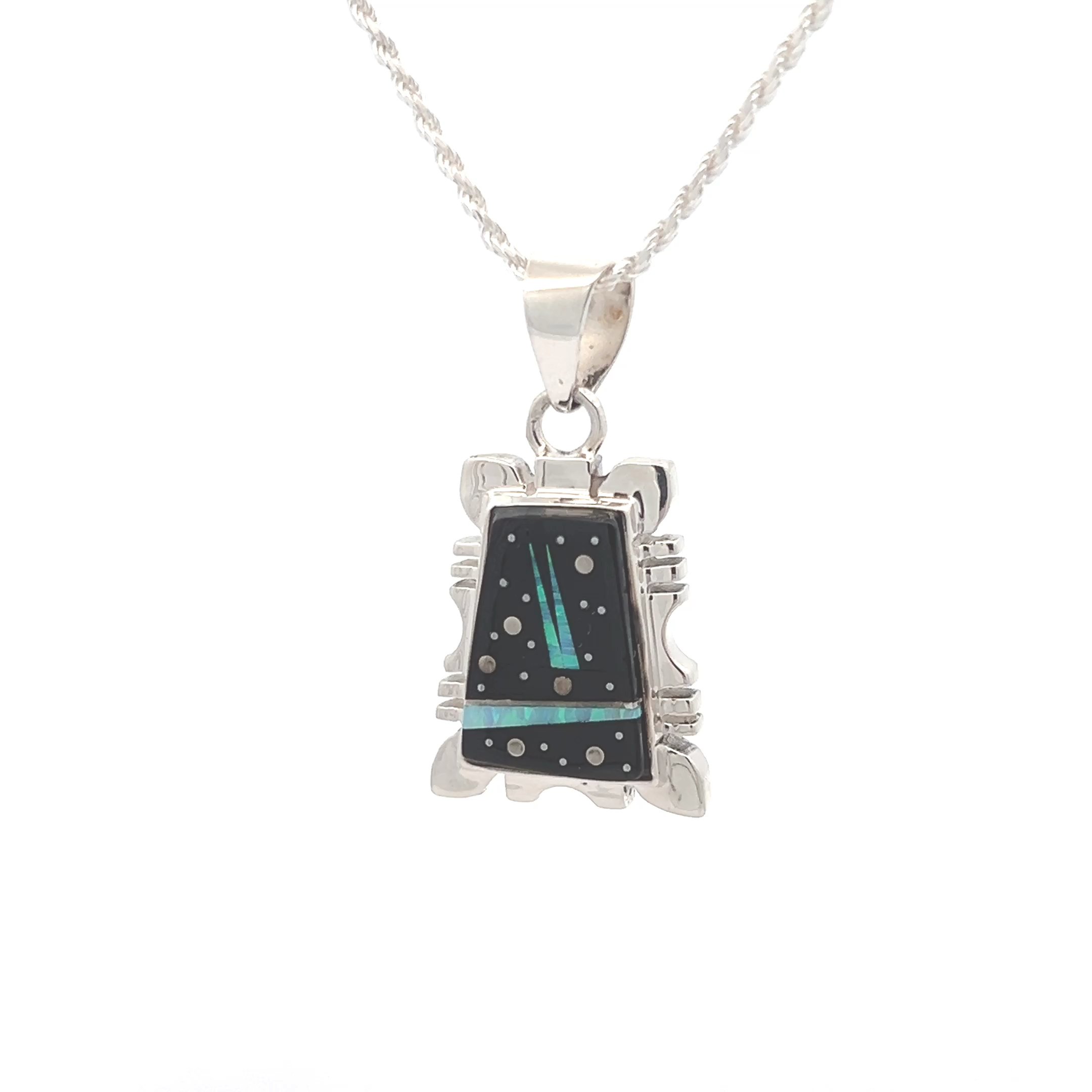 Treasures of the Southwest: Calvin Begay Jewelry Genuine Acoma Jet ...