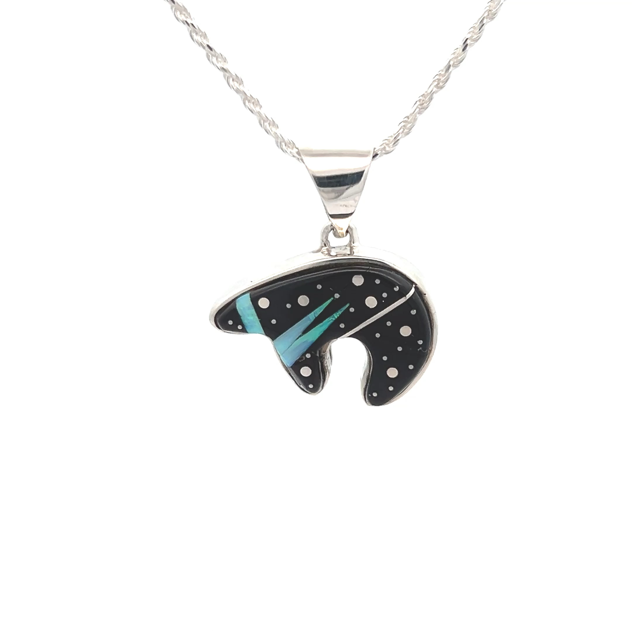 Treasures of the Southwest: Calvin Begay Night Sky Sterling Silver Bear ...