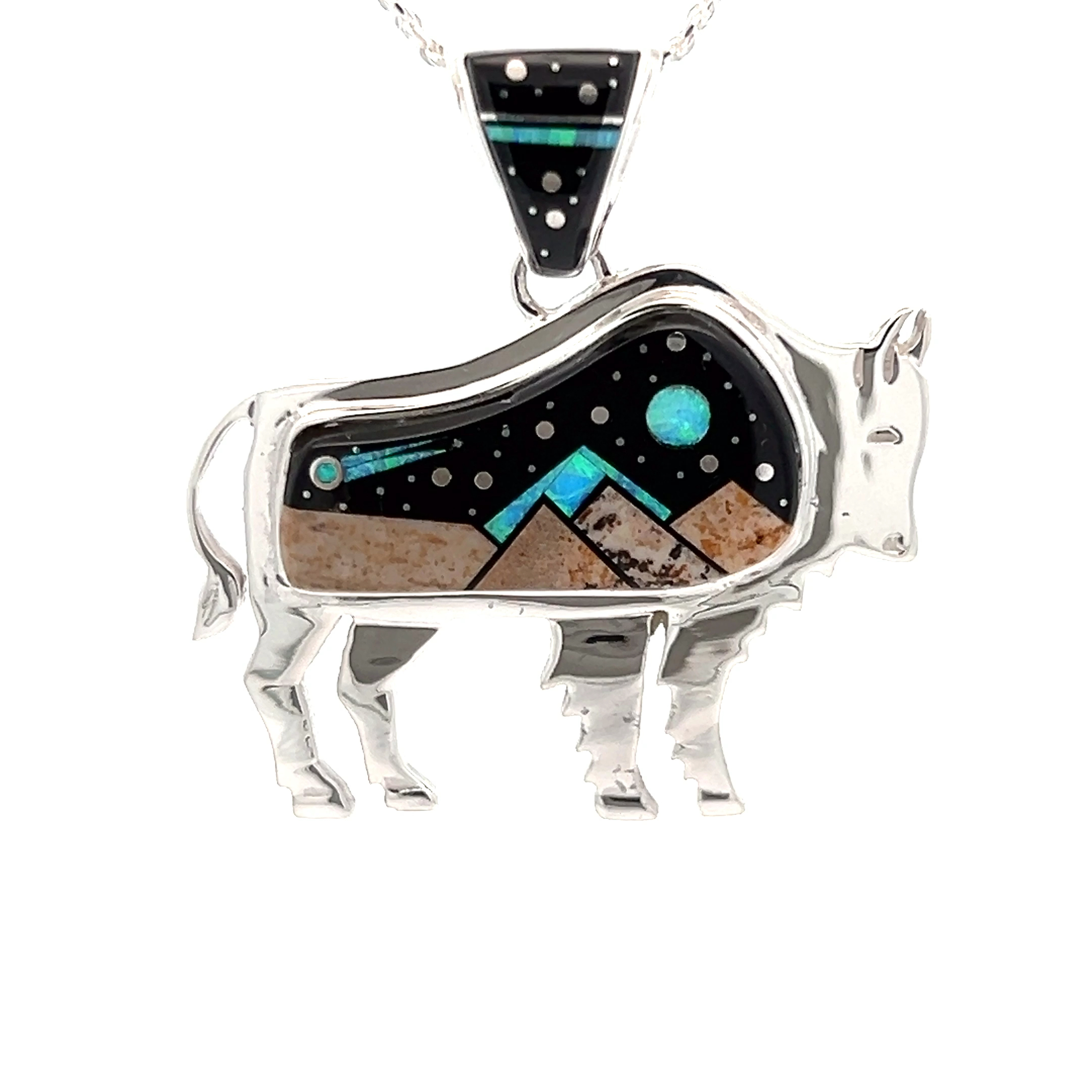 Treasures of the Southwest: Calvin Begay Sterling Silver Night Sky ...