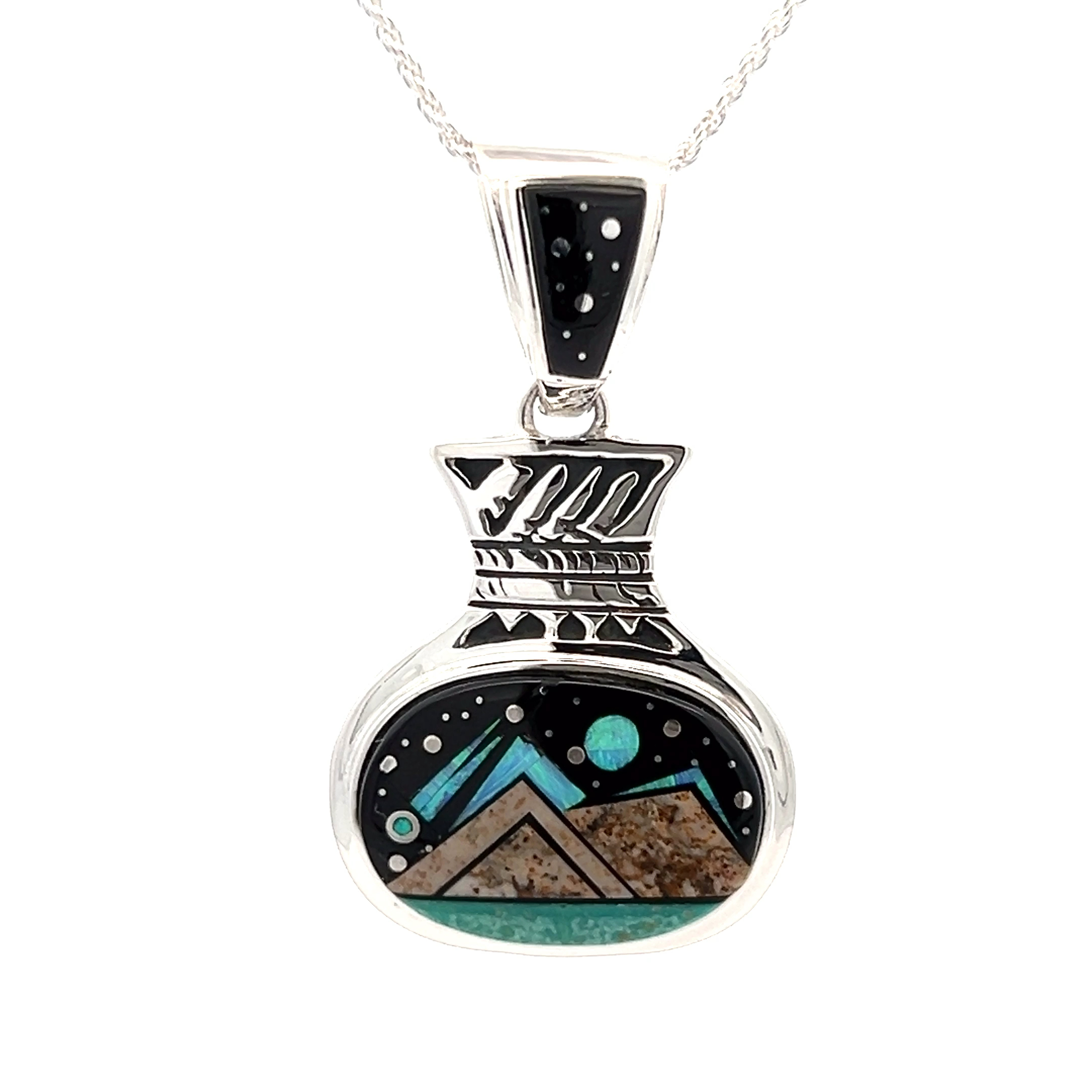 Treasures of the Southwest: Calvin Begay Night Sky Design Sterling ...