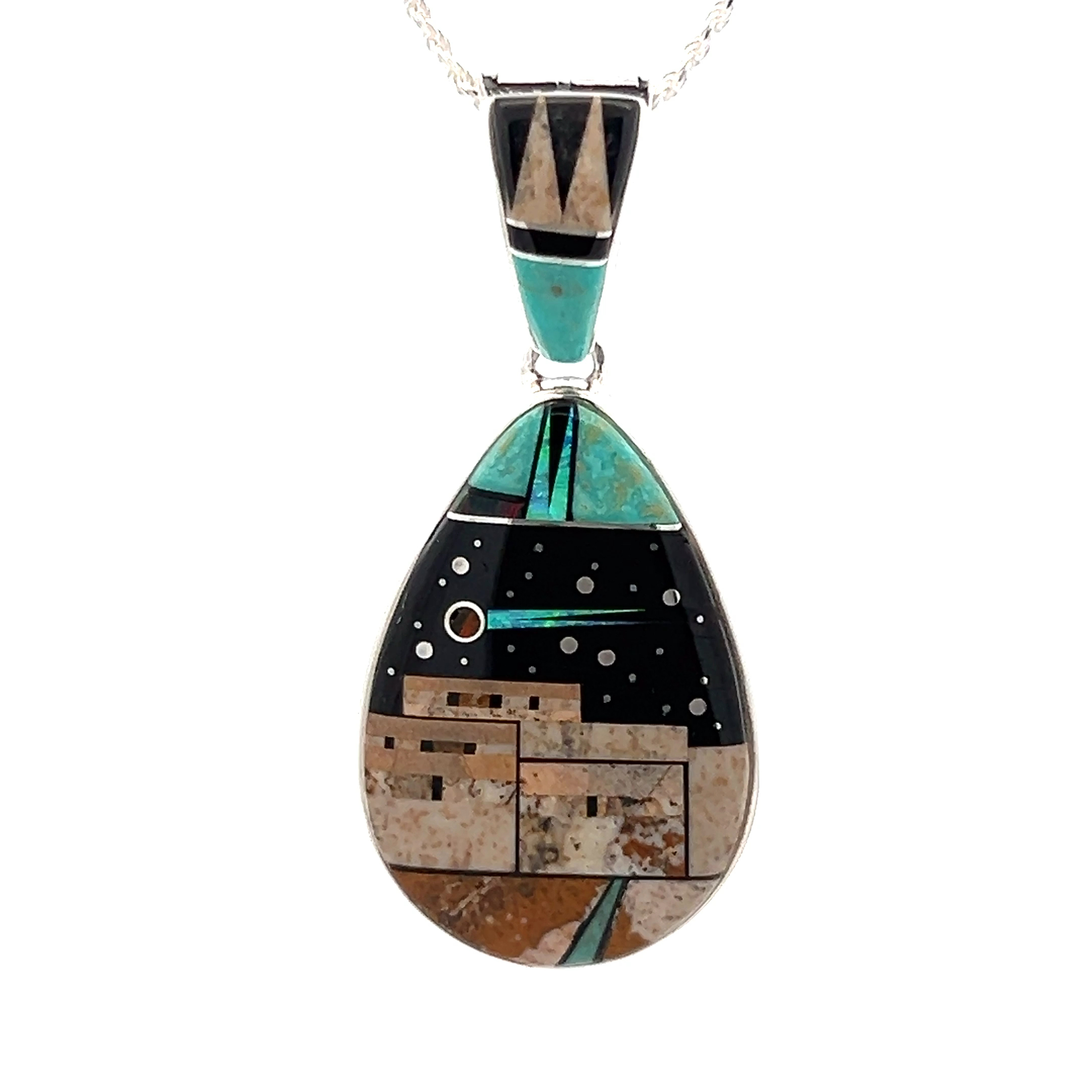 Treasures of the Southwest: Calvin Begay New Starry Night in the Pueblo ...