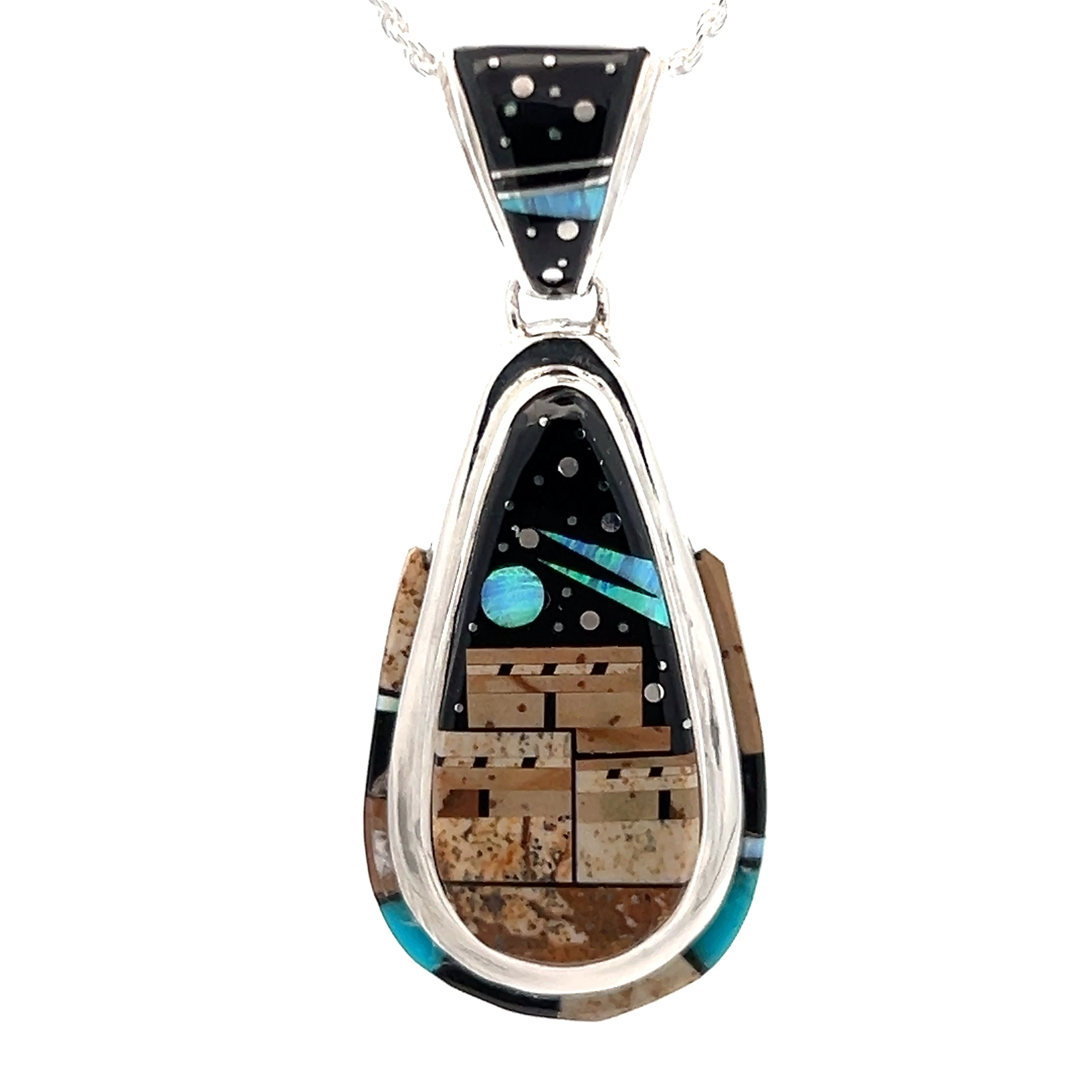 Calvin Begay Night Sky Pendant