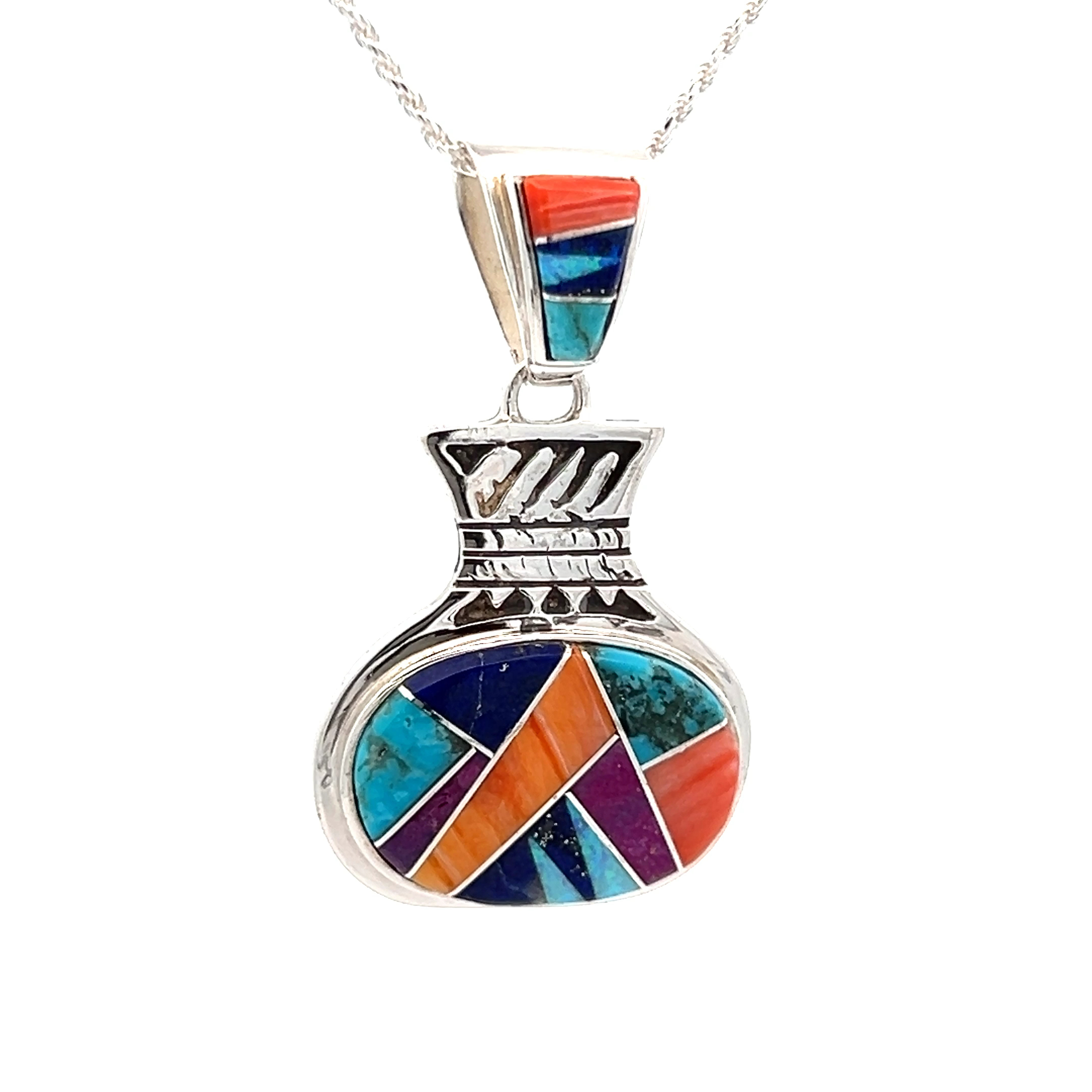 Treasures of the Southwest: Calvin Begay Genuine Gemstones Sterling ...