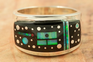 Treasures of the Southwest: Calvin Begay Night Sky Design Sterling ...